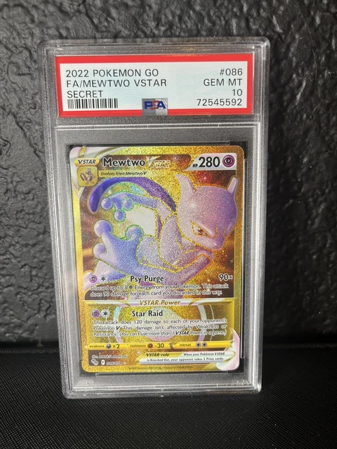 POKÉMON TCG - Mewtwo VSTAR 86/78 - Pokemon GO Full Art Secret Rare ...