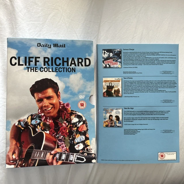 CLIFF RICHARD - THE COLLECTION 7 x DVD’s DAILY MAIL COMPLETE IN FOLDER ...