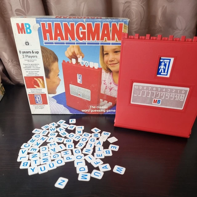 VINTAGE 1993 HANGMAN MB Games Classic Word Guessing Game - Missing 1 ...