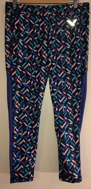 CRIVIT DONNE 7/8 Leggings Sportivi Taglia L 44/46 Stampa Mesh Nuovo Con ...