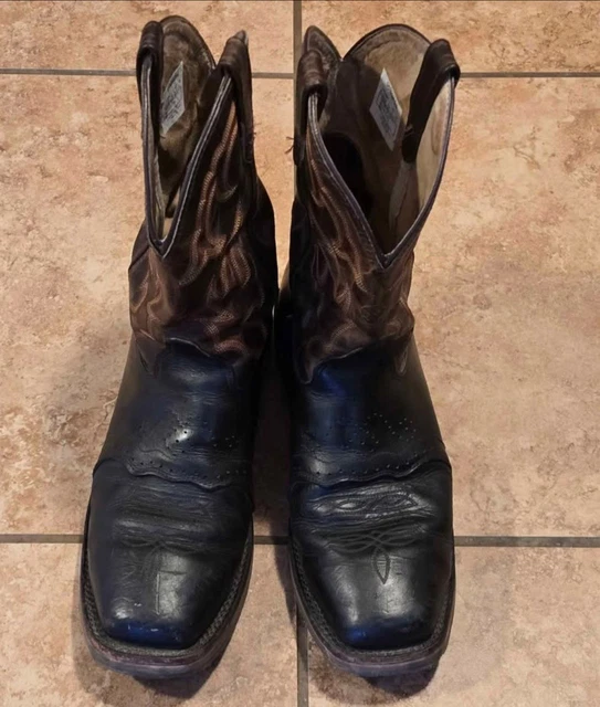 DOUBLE H SQUARE toe work boots 12d £57.92 - PicClick UK