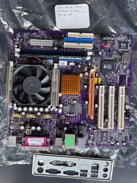 VINTAGE ACER ASPIRE T310 motherboard, RAM and processor - working EUR ...