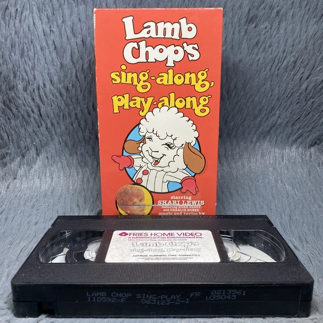 LAMB CHOP'S SING-ALONG Play-Along VHS Tape 1988 Shari Lewis Kids Music ...
