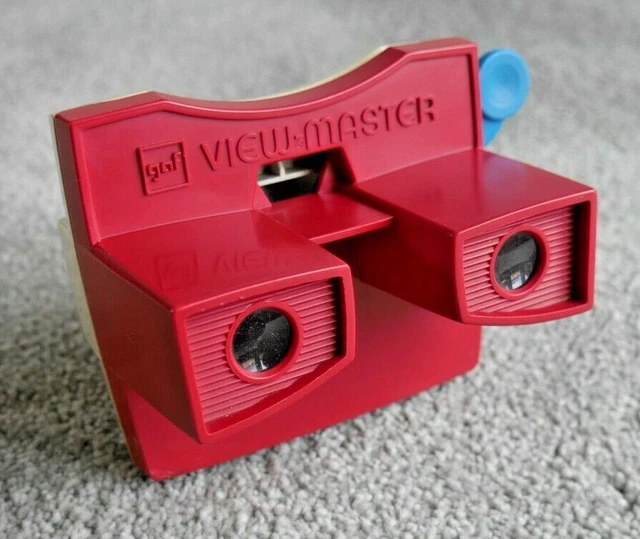 VINTAGE VIEWMASTER MODEL G Bicentennial Viewer 1976 Rare Flat Blue ...