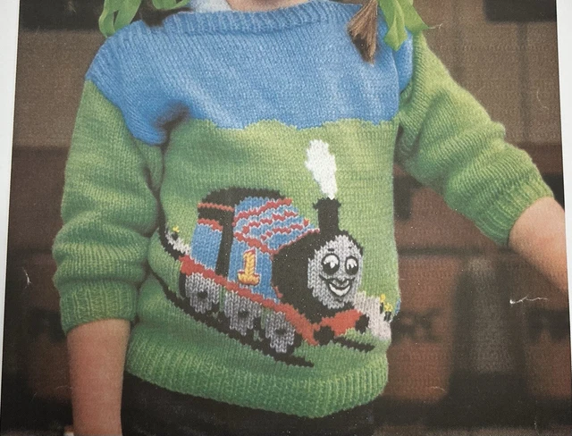 KNITTING PATTERN COPY - Thomas The Tank Engine Jumper Children (63) £2. ...
