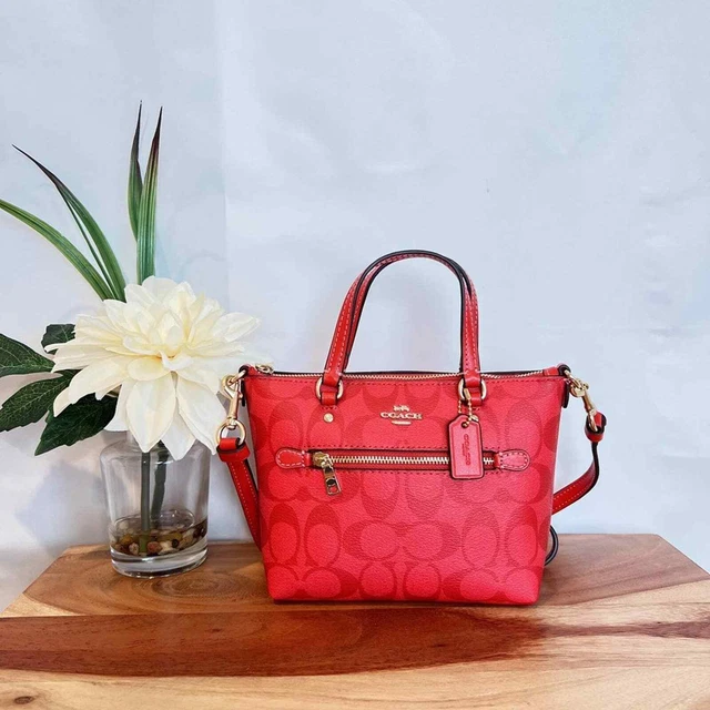 NWT COACH MINI Gallery Crossbody In Signature Canvas $149.00 - PicClick