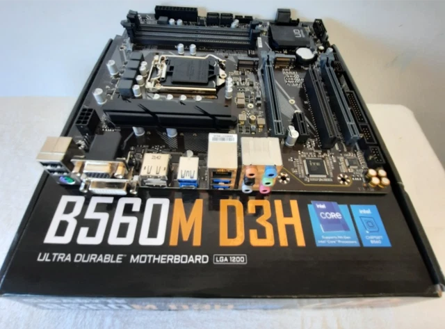 GIGABYTE B560M D3H Intel LGA1200 DDR4 Micro-ATX Motherboard £88.84 ...