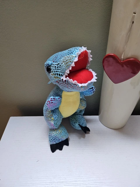CUTE SPARKLY BABY Dinosaur Soft Plush Toy Blue Pink Approx 9" Tall 88 £ ...
