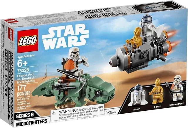 LEGO STAR WARS 75228 Escape Pod vs. Dewback Microfighters, RETIRED ...