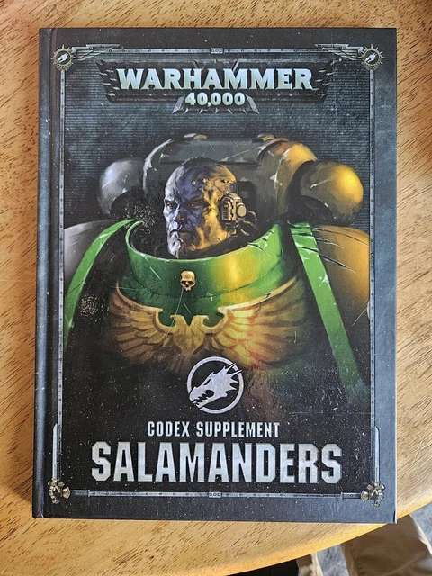 WARHAMMER 40K SALAMANDERS Codex Space Marines Supplement £34.95 ...