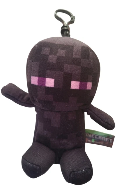MINECRAFT MINI ENDERMAN Plush Clip On Mojang Soft Toy Gaming Game Film ...
