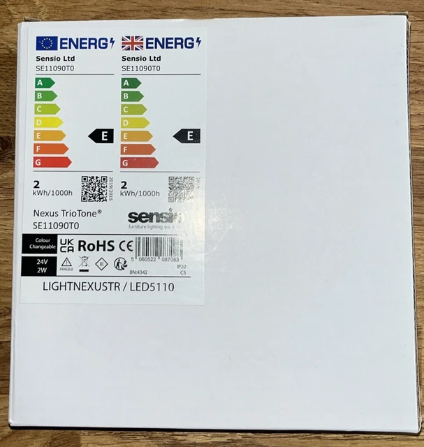 SENSIO LED TRIANGLE Spotlights 24V 2w Under Cabinet Kitchen Tri Colour ...