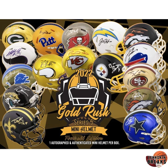 MIAMI DOLPHINS 2022 Gold Rush #5 AUTOGRAPHED Mini Helmet 1BOX Break EUR ...