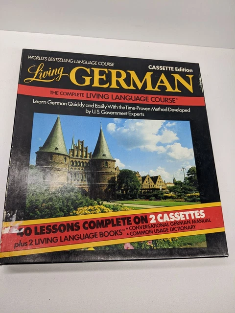 LIVING GERMAN COMPLETE Language Course Cassette Edition 40 Lessons Pre ...