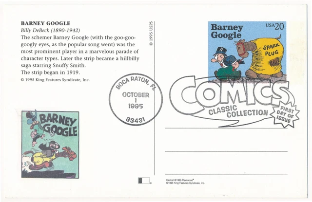 BARNEY GOOGLE - Comics Classic Collection - USPS First Day Issue ...