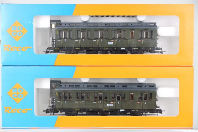 H0 ROCO 2X 44508 Abteilwagen 2. Klasse Personenwagen DC Konvolut coach+OVP/L83 EUR 18,59 ...
