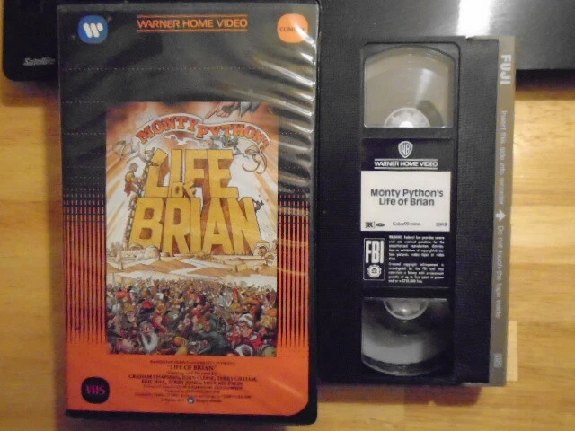 RARE OOP MONTY Python Life of Brian VHS film 1979 Terry Gilliam BEATLES ...