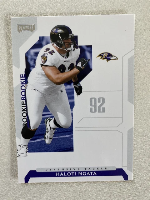 CARTE RECRUE HALOTI Ngata - 2006 Playoff #89 - Ravens de Baltimore ...
