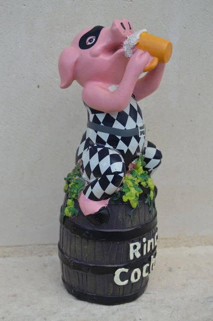FIGURINE PLV BIÈRE RINCE COCHON - le cochon masqué - 23 cm - pub ...