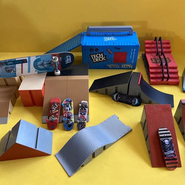 TECH DECK LOT Of Ramps-stairs Skate Park, Container -Finger Boards ...