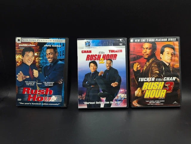 RUSH HOUR 1 2 3 DVD Jackie Chan Chris Tucker $8.80 - PicClick CA
