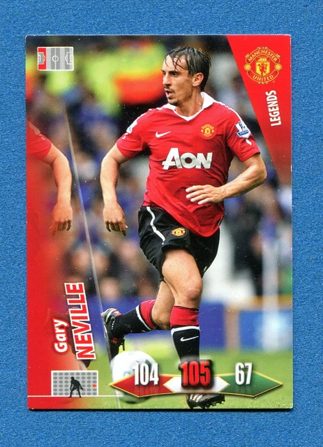 MANCHESTER UNITED 2010-2011 - Adrenalyn Panini - Card LEGEND - NEVILLE ...