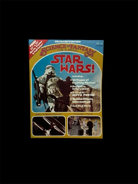 1977 SCIENCE FANTASY Film Classics Magazine Star Wars Vol 1 # 1 £21.91 ...