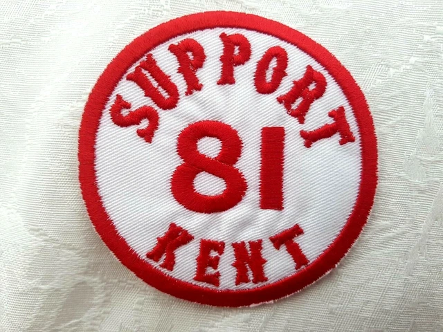 SUPPORT 81 KENT HELLS ANGELS ENGLAND Round Sew On Patch BIG RED MACHINE ...