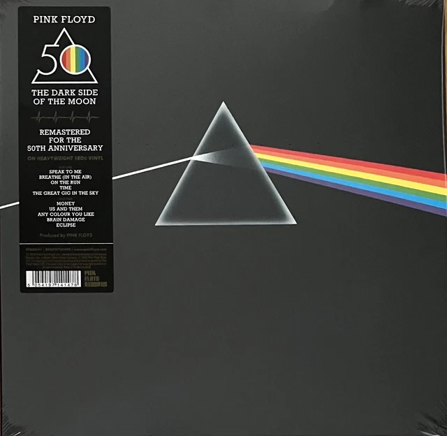 PINK FLOYD - DARK SIDE OF THE MOON 50th ANNIVERSARY RE-MASTER VINYL LP ...