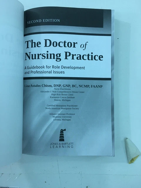 THE DOCTOR OF Nursing Practice - Lisa Astalos Chism (2012, livre de ...