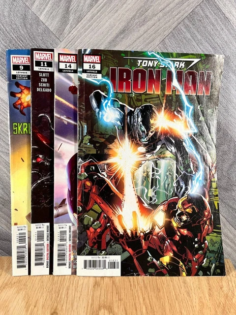 MARVEL IRON MAN Tony Stark Comic Bundle #9 #11 #14 #16 2019 Variant ...
