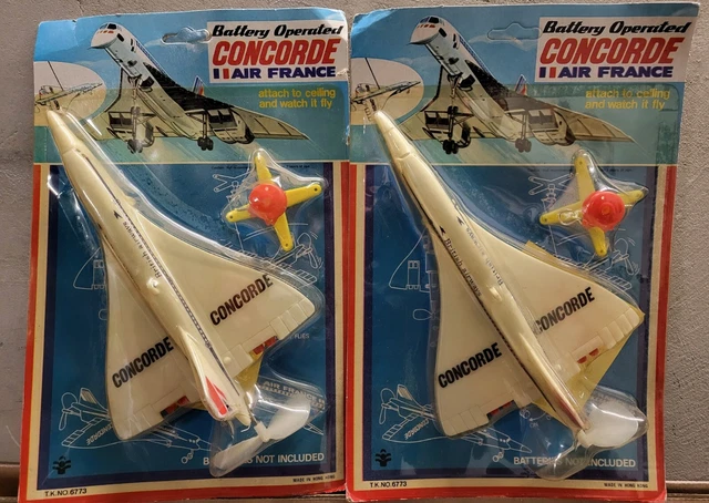 AIR FRANCE CONCORDE Battery Operated (X2) - Model Plane - Vintage 1970 ...