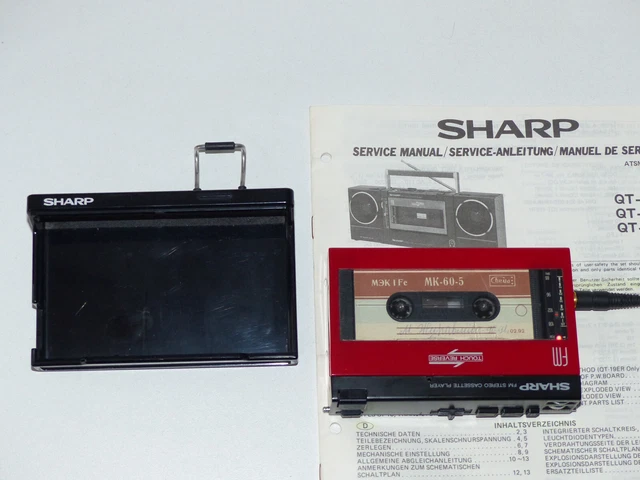 SHARP QT-19 HR-1 Walkman Vintage Cassette Player EUR 369,00 - PicClick DE