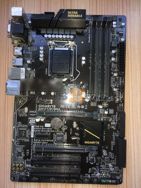 GIGABYTE GA-Z170-HD3 ATX Motherboard Intel Socket LGA1151 DDR4 SATA3 M.2 £103.28 - PicClick UK