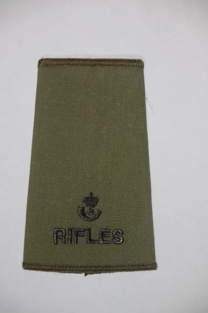 BRITISH ARMY THE Rifles Rank Slide Epaulette #118 £6.50 - PicClick UK