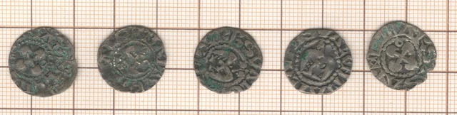 SERIE DI 5 Denari Sede Vescovile Della Valencia EUR 77,00 - PicClick IT