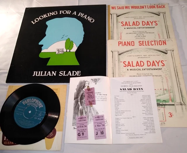RARE - Julian Slade 2 Disques Vinyl + Programme + Partition EUR 19,00 ...