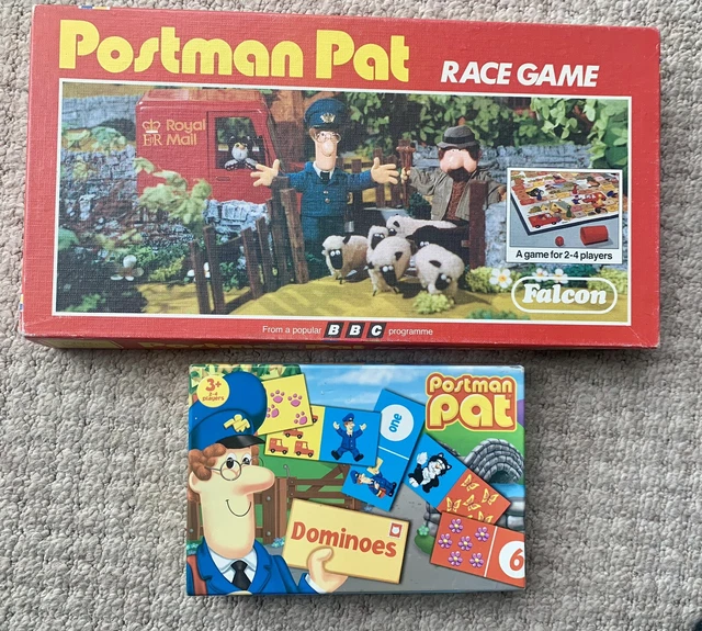POSTMAN PAT RACE Board Game By Falcon 1988 And Postman Pat Dominos ...