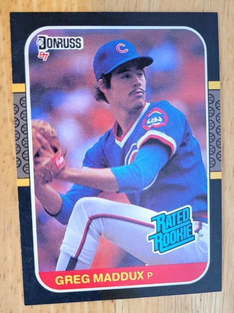 1987 DONRUSS GREG MADDUX RATED ROOKIE #36-CHICAGO CUBS-HOFer-NUOVO+ EUR ...