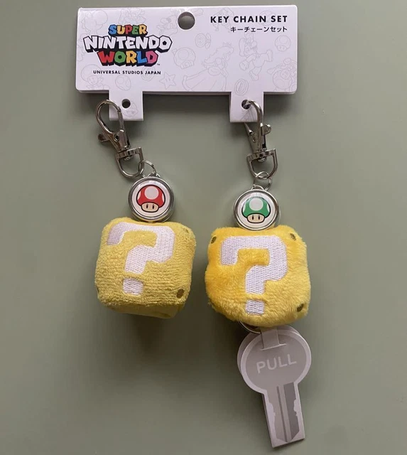 USJ UNIVERSAL STUDIOS Japan Super Nintendo World Key Chain Set Mario ...