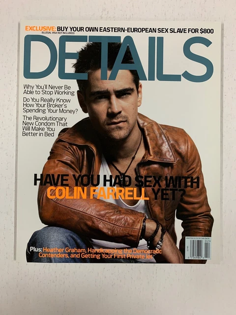DETAILS MAGAZINE JAN/FEB 200 - Colin Farrell, Heather Graham EUR 19,02 ...
