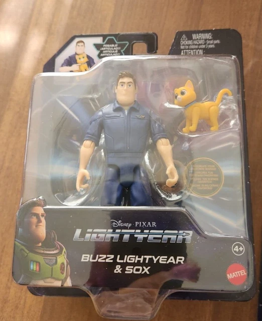 DISNEY PIXAR LIGHTYEAR Buzz Lightyear And Sox 5 Inch Posable Toy Action ...