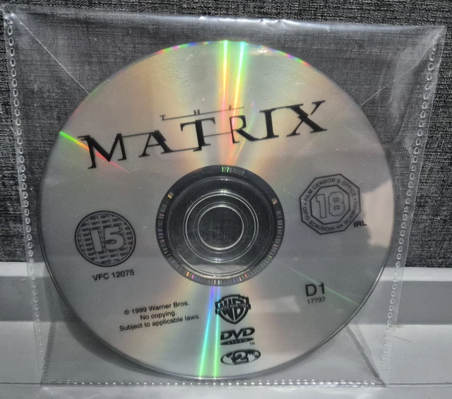 THE MATRIX (1999) Keanu Reeves Carrie Sci-fi DVD Movie Film CD Disc ...