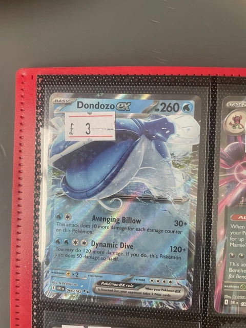 POKÉMON TCG S&V Destined Rivals Dondozo EX Double Rare Card 066/182 £1. ...