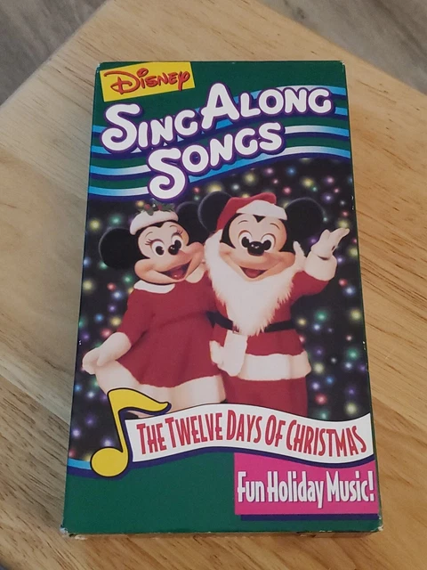 DISNEY S SING ALONG Songs The Twelve Days Of Christmas VHS VCR Tape DISNEY S SING ALONG Songs The Twelve Days Of Christmas VHS VCR Tape
