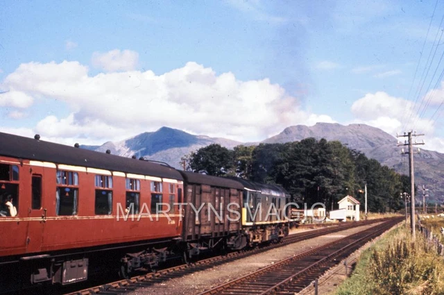 S4-17 ORIGINAL DIESEL Railway Slide D5114 ex Kyle o Lochalsh departs Strathcarro £3.99 - PicClick UK