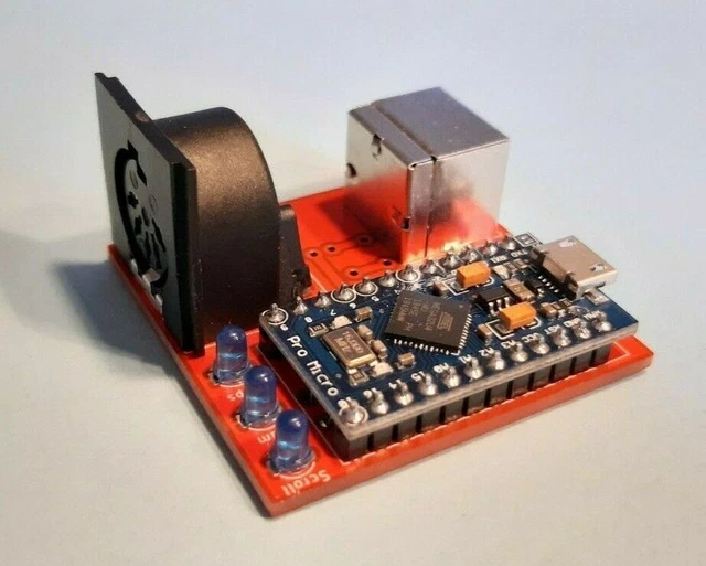 IBM XT/AT VINTAGE Keyboard Adapter - USB (Soarer's Converter)-IBM Model ...