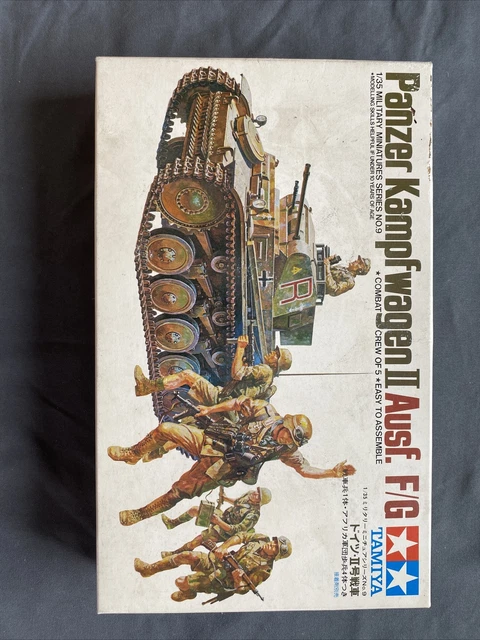 TAMIYA PANZER KAMPFWAGEN II. German WWII Military Tank 1/35 Scale. EUR ...