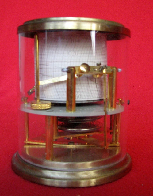 BAROMETRE ENREGISTREUR BAROGRAPHE COLONNE Léon MAXANT L.M. Marine EUR ...