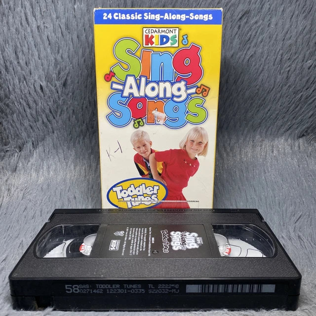 SING-ALONG-SONGS: TODDLER TUNES VHS Tape 2002 Cedarmont Kids Music Time ...